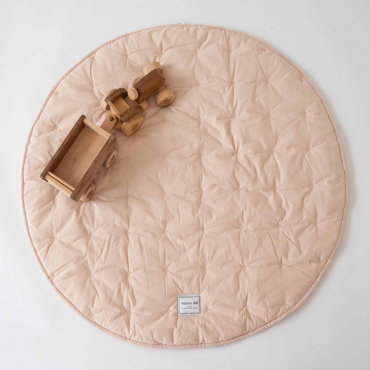 Warren Hill Quilted Cotton Baby Play Mat – Peach | Soft, Durable ...