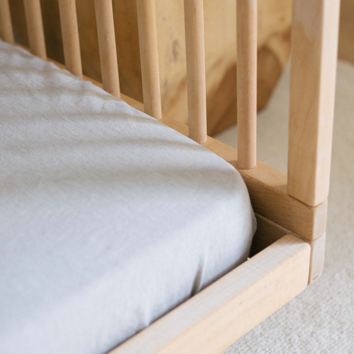 French Linen Cot Sheet - Natural – Warren Hill