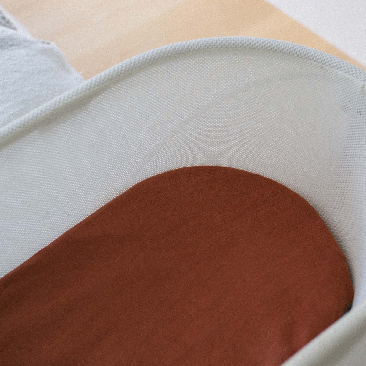 French Linen Bassinet Sheet - Clay – Warren Hill